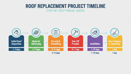 Roof Replacement Timeline: Start to Finish Explained
